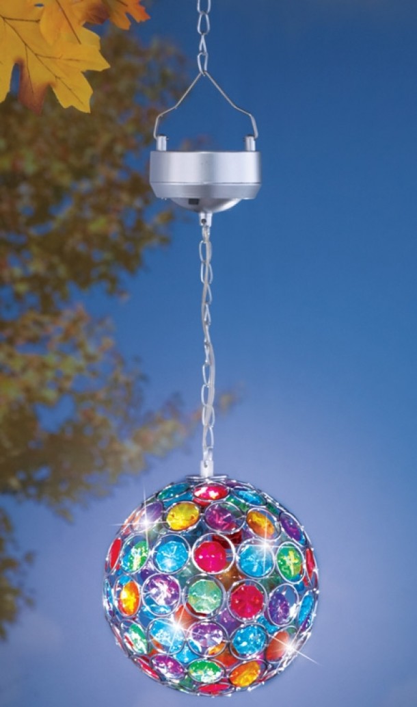 Solar LED Multi Color Hanging Ball | Fresh Garden Decor