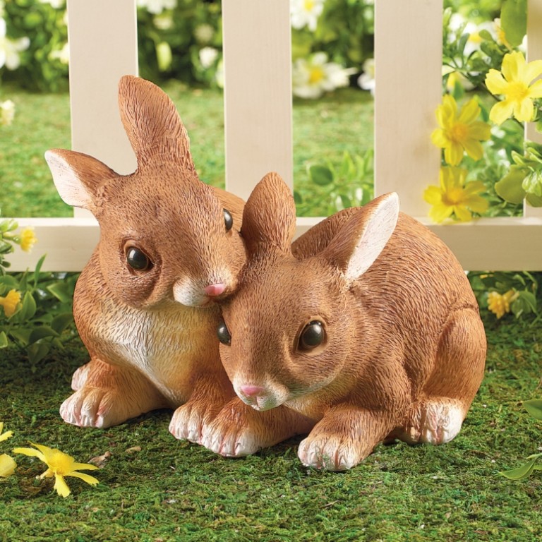 Bunny Rabbit Garden Statues | Fresh Garden Decor