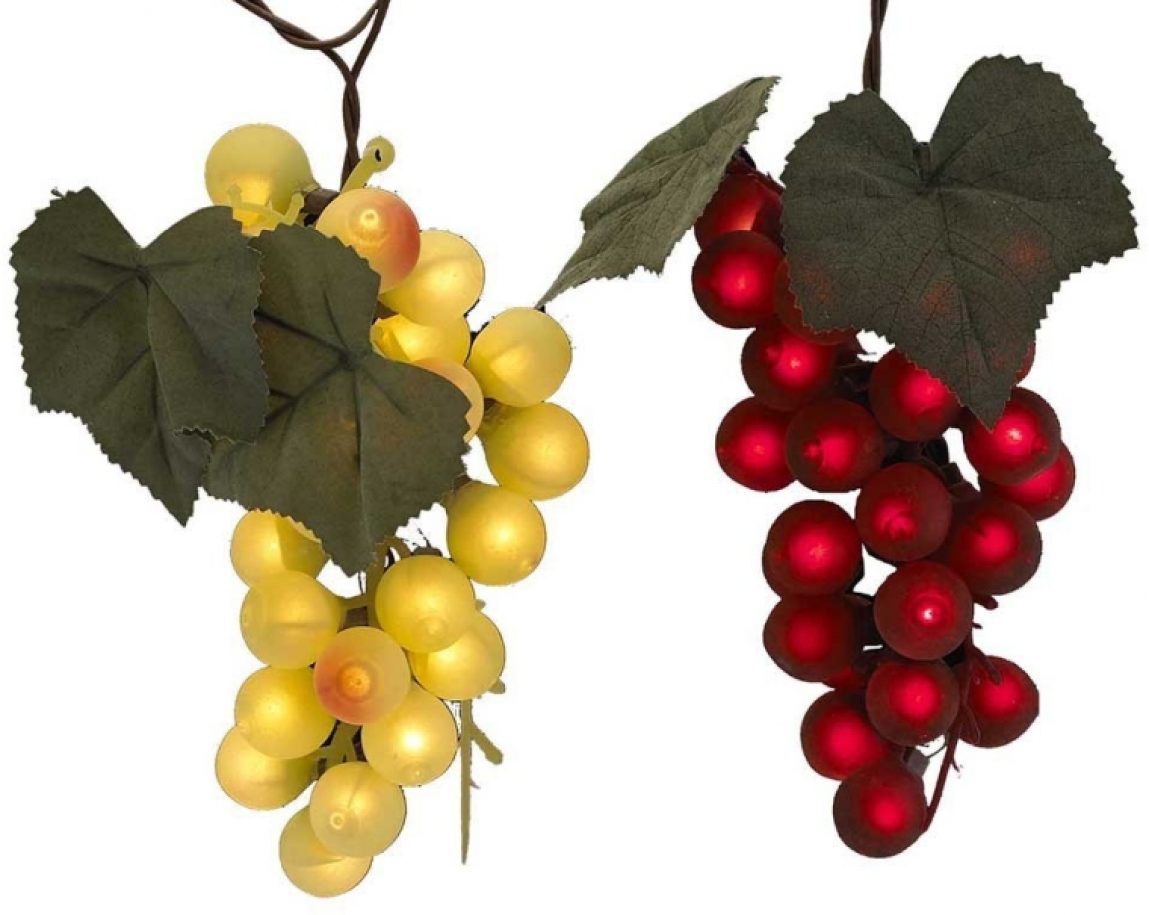 100-Light Grape Cluster Light Set | Fresh Garden Decor
